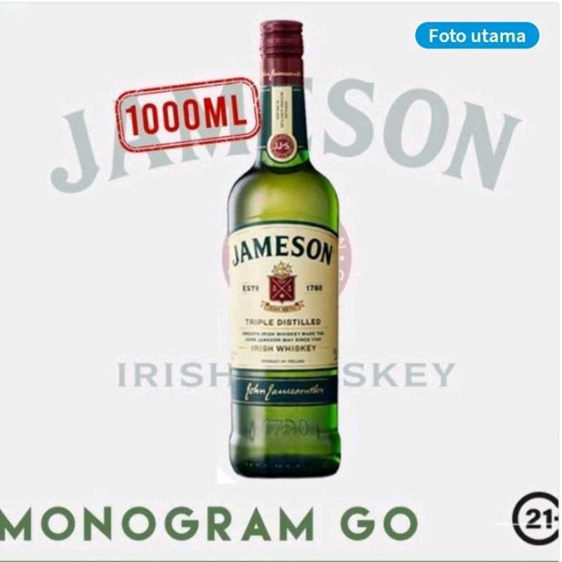 Jual Jameson Irish Whisky 1000ml (1 Karton isi 12 Botol) di Seller ...