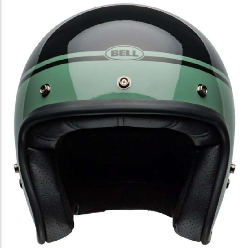 Promo Bell Custom 500 Graphics Streak Green | Helm Motor Half Face ...