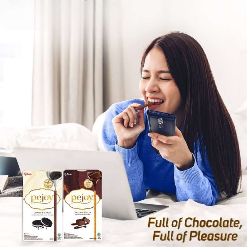 Promo Pejoy Cookies & Cream | Biskuit Stik Cokelat Vanila Susu - 37 Gr (kemasan 6 Pcs) Diskon 18 ...