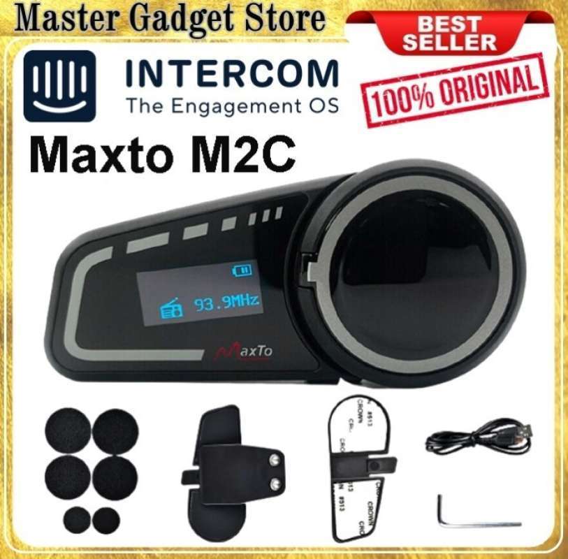 Promo Maxto M2c Intercom Bluetooth Helm Party 6 Rider Diskon 23% Di ...