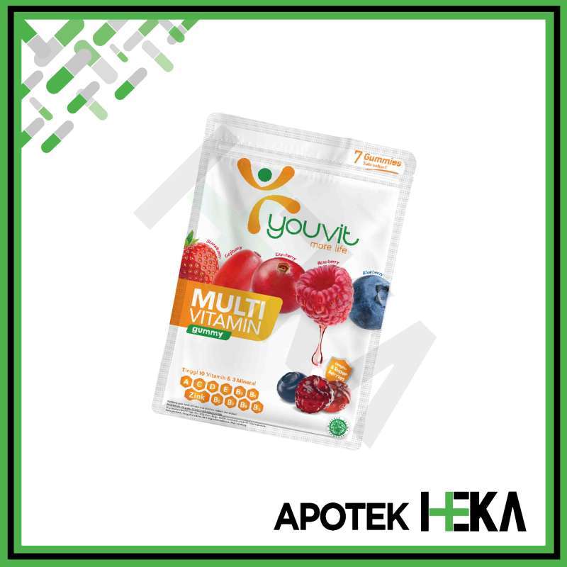 Promo Youvit Multivitamin Dewasa Gummy Berries Isi 7 Gummies Diskon 2% ...