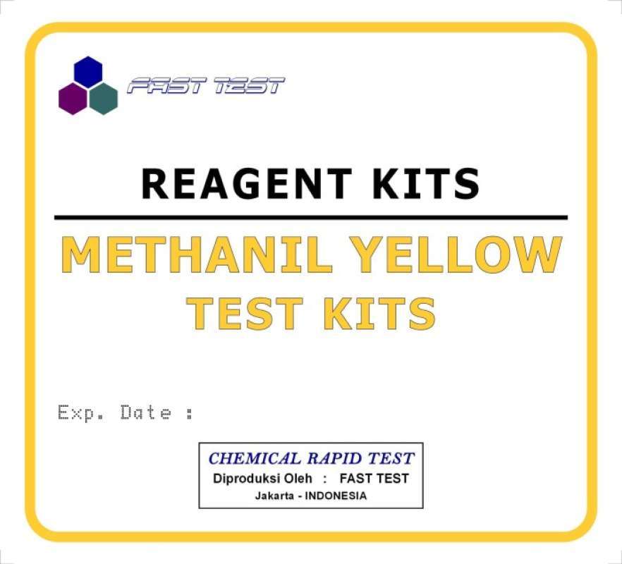 Promo Reagent Test Kit Methanil Yellow, Uji Pewarna Methyl Yellow ...