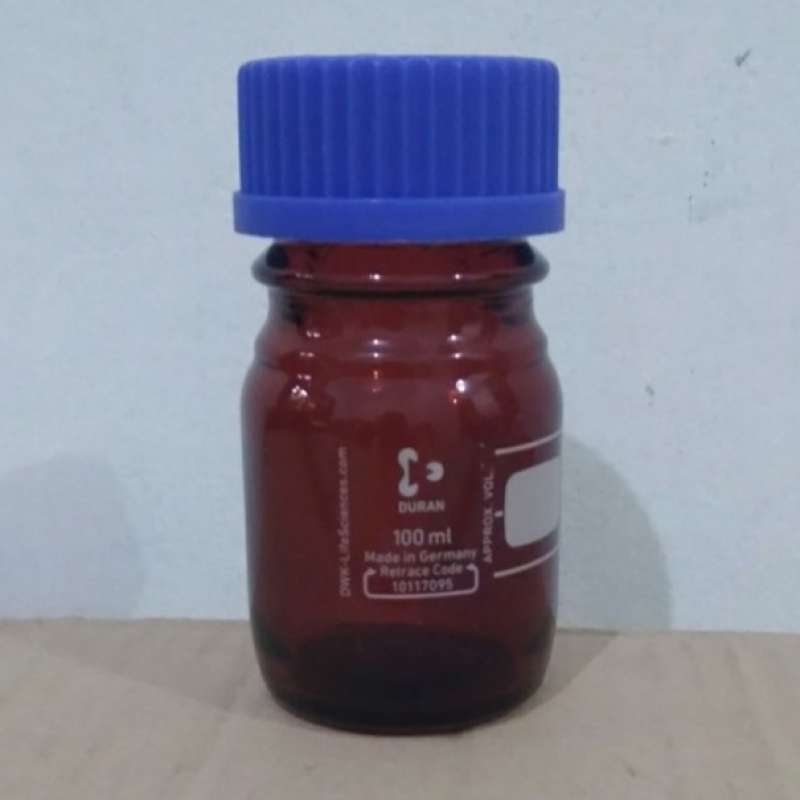 Promo Laboratory Bottle Amber 100ml Duran. Botol Lab Coklat 100ml Duran ...