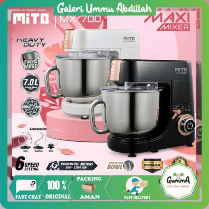 Jual Maxi Mixer Mito Mx 700 Stand Mixer 7 Liter Heavy Duty Mx700 Di ...
