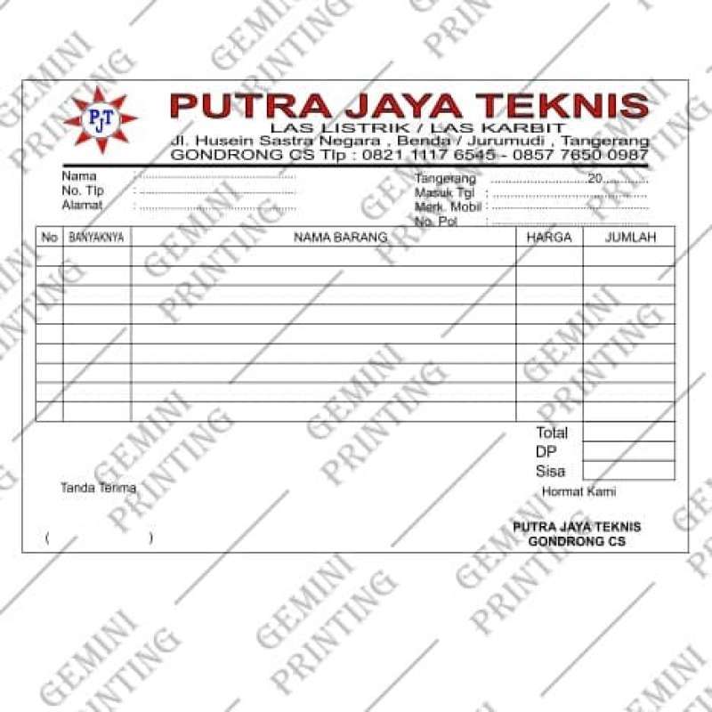 Jual Cetak Nota Murah - 4 Rangkap ( Custom ) + Nomerator Di Seller ...
