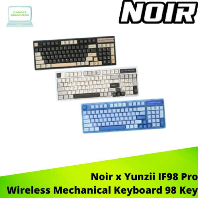 Jual Noir x Yunzii IF98 Pro 1800 Layout Wireless Mechanical Keyboard 98 ...