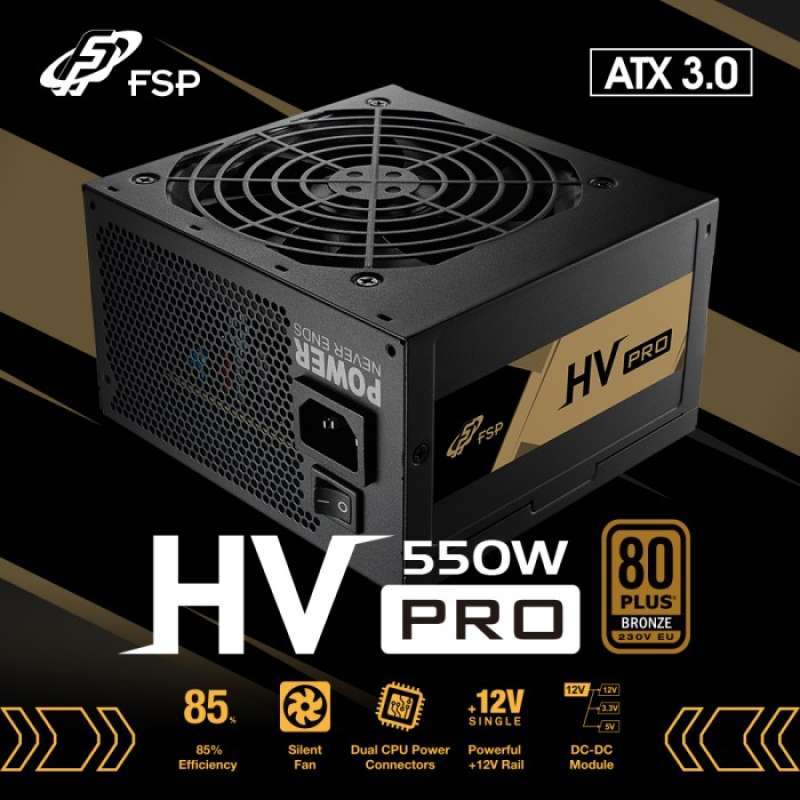Promo Fsp Psu Hv Pro 550W 85+ Diskon 23% di Seller XiXiStore - Pasar ...