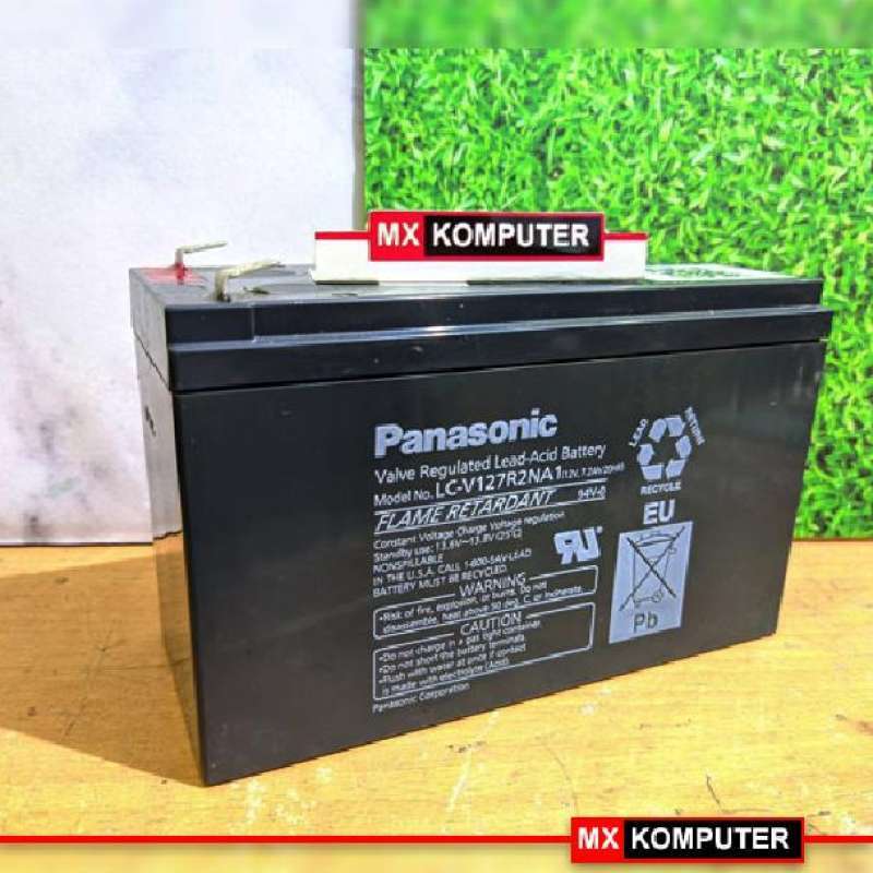 Jual Panasonic Accu Kering 12v 7.2ah Baterai UPS Aki Battery - LC-V127R2NA di Seller MX Komputer ...