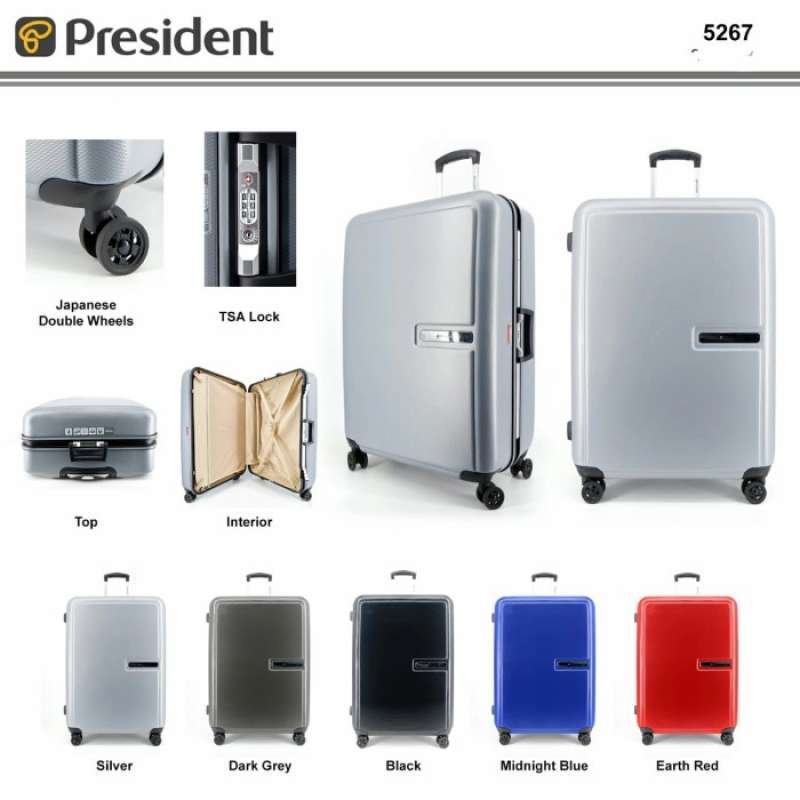 Jual Koper President Original 20 Inch Size Cabin (5267) Di Seller Laris ...