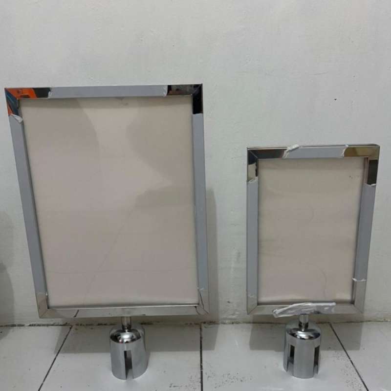 Promo Sign board Frame A3 POTRAIT / PAPAN TIANG ANTRIAN/ SIGN BOARD ...