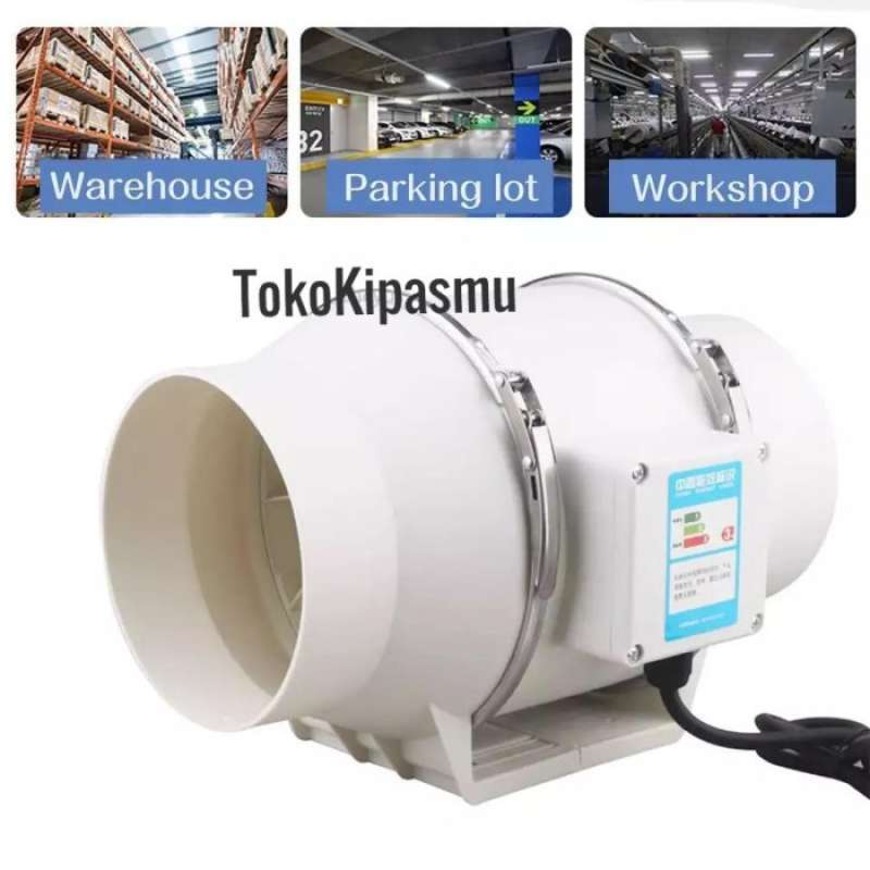 Promo Inline Fan 4 inch Inline Fan PP Plastik 4 inch Duct Inline PP 4 ...