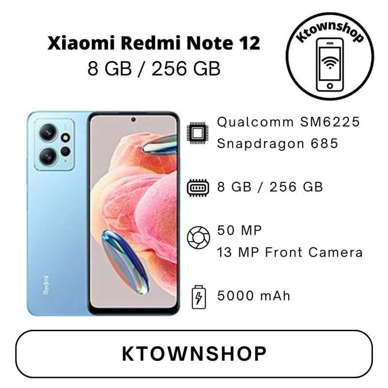 Jual Xiaomi Redmi Note 12 8/256 Garansi Resmi Di Seller Ktownshop ...