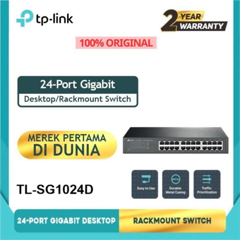 Promo TL-SG1024D Pure-Gigabit Switch 24-Port Gigabit Desktop Switch ...