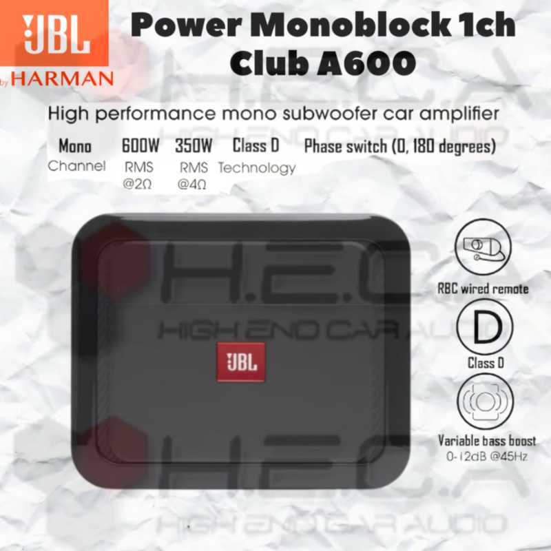 Jual JBL Club A600 Power Monoblock 1Ch Amplifier Monoblok 1 Channel di ...