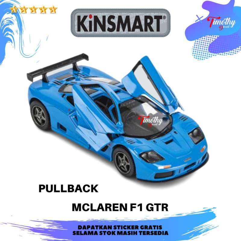 Jual Diecast Kinsmart Mclaren F1 Gtr Varian Warna Skala 32 Pullback ...