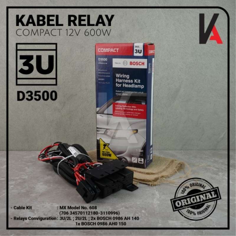 Promo Kabel Relay Set Lampu Depan Headlamp H4 Mobil 3 Original Diskon ...