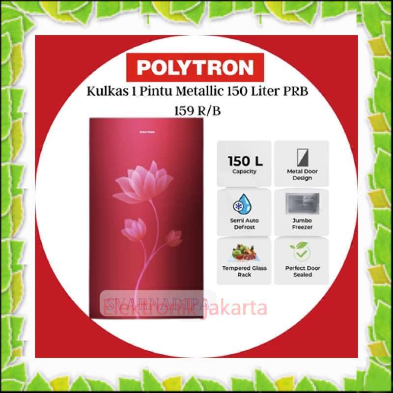 Promo Kulkas 1 Pintu Polytron PRB-159 / Kulkas Polytron PRB159 Diskon ...