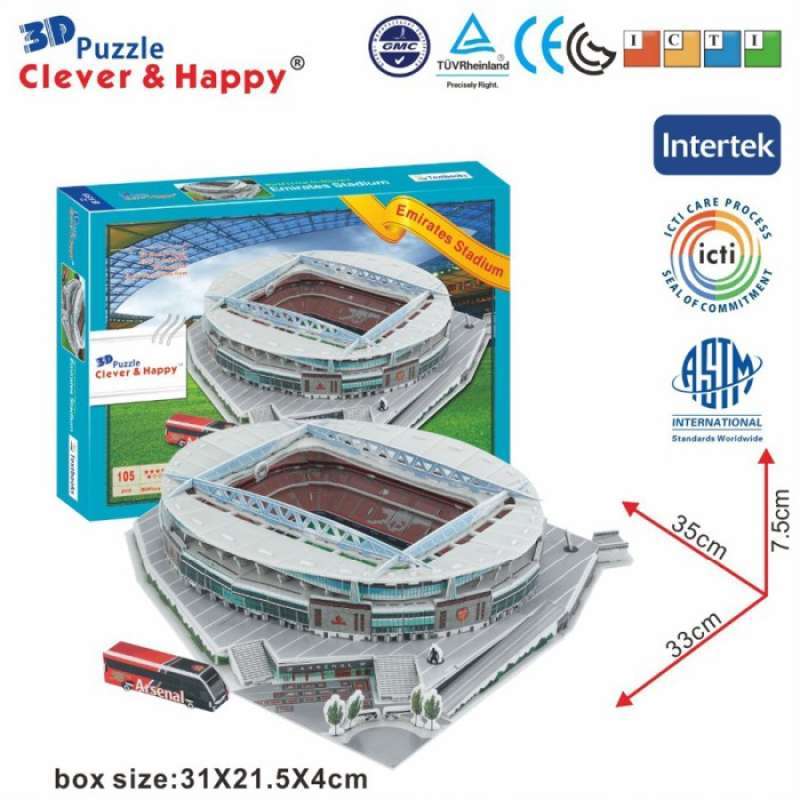 Jual Miniatur Stadion Emirates Stadium - Arsenal FC di Seller Premier ...