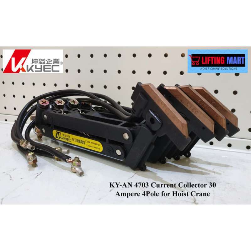 Promo Current Collector 30 Ampere 4 Pole For Hoist Crane, Kyec [ky-an ...