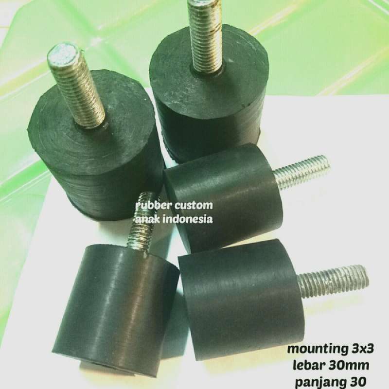 Promo 3x3 rubber engine mounting m8 karet peredam getaran mesin Diskon ...