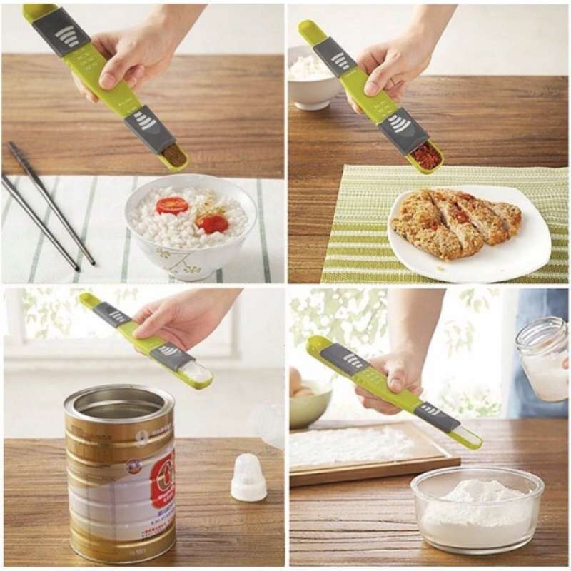 Promo Sendok Takar Bumbu Model Geser Sliding Measuring Spoon Wmo Bc77 ...