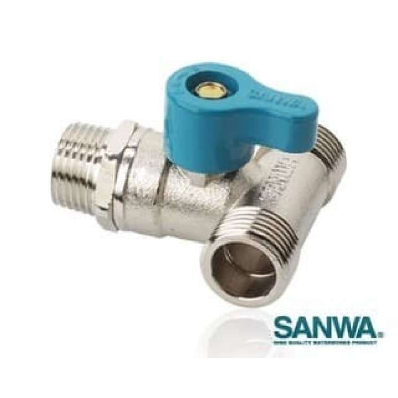 Promo Sanwa Mini Ball Valve 3 Ways 1/2 Mfm - Ball Valve 3 Ways 3 Arah Sanwa Diskon 23% Di Seller ...