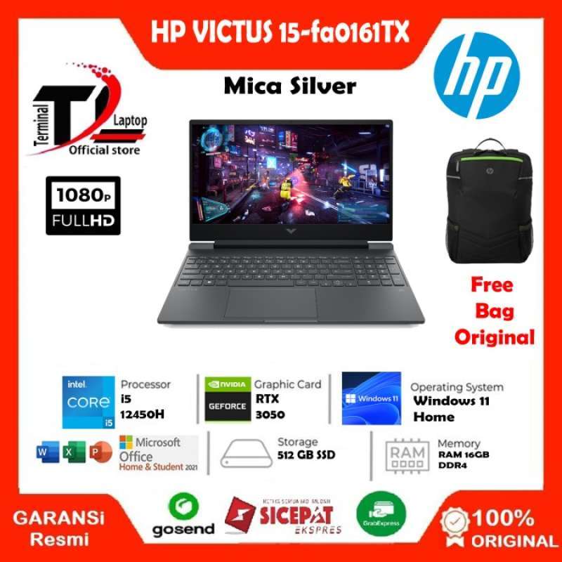 Promo HP VICTUS 15-fa0161TX i5-12450H 2x8GB 512SSD RTX3050 15.6FHD W11 ...