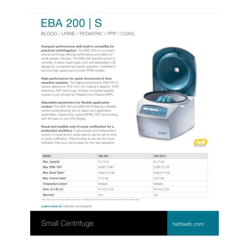 Jual New Eba 200 Centrifuge Hettich Eba200 di Seller ButhCheap ...