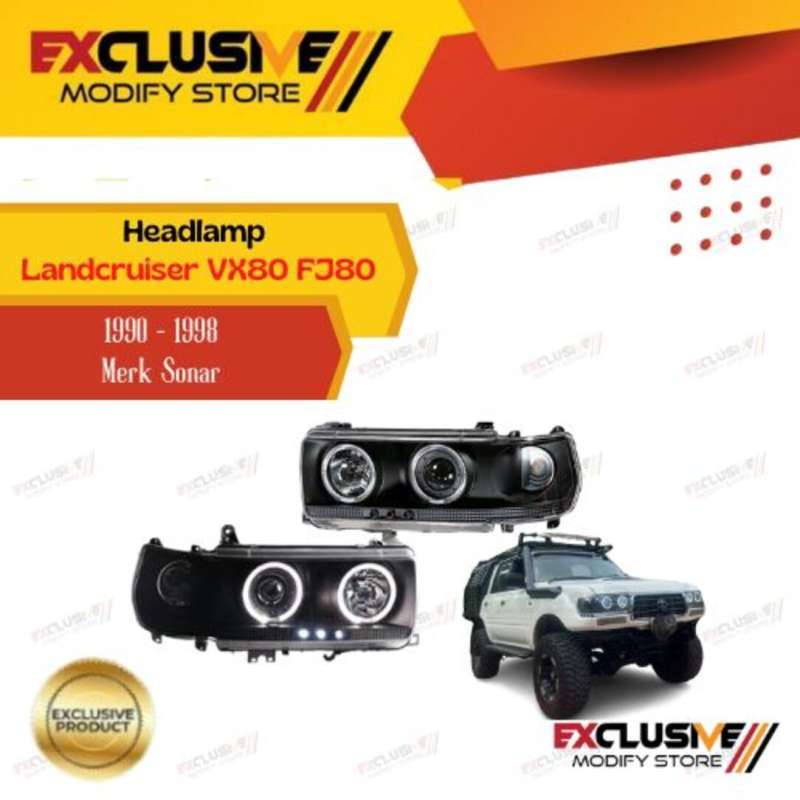 Jual Headlamp Landcruiser Vx80 Fj80 1990 1998 Angel Eyes Projector ...