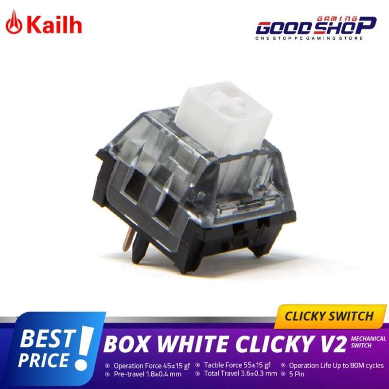 Promo Kailh Box White Clicky V2 Switch Mechanical Keyboard Diskon 13% ...