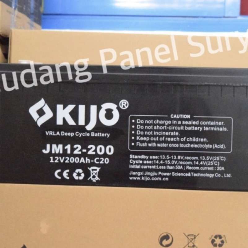 Promo Battery Vrla Kijo 12v 200ah Aki Kering Kijo Deep Cycle Jm12-200 ...