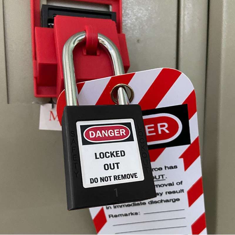 Promo Lockout Tagout Kit With Hasps, Loto Tags, Red Safety Padlocks ...