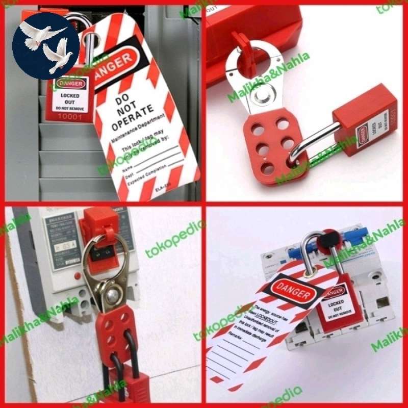 Promo Lockout Tagout Kit With Hasps, Loto Tags, Red Safety Padlocks ...