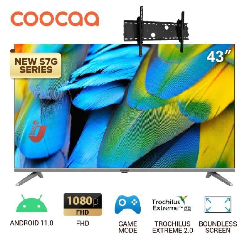 Promo Coocaa Tv 43 Inch - Android 11 (coocaa 43s7g) Free Bracket Diskon ...