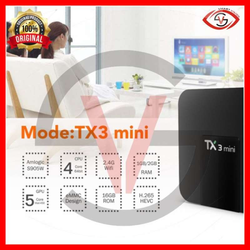 Promo Android Tv Box Tanix Tx3 Mini Ram 2gb Rom 16gb Os 7 Nougat Full ...