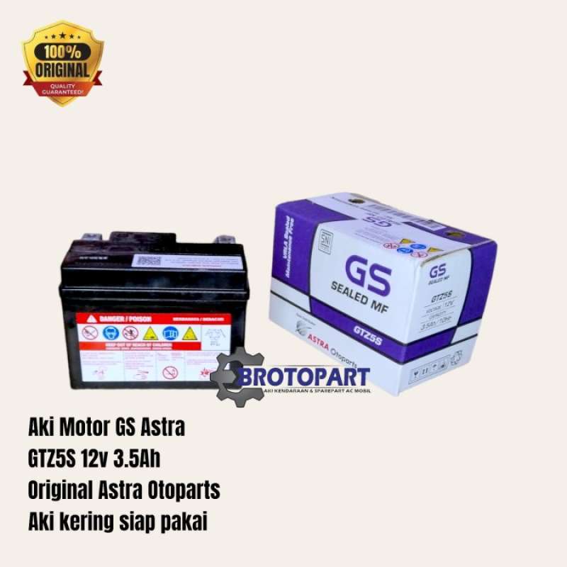 Jual Aki Accu Motor Gs Astra Gtz5s Ytz5s Mf Aki Kering Promo Di Seller ...