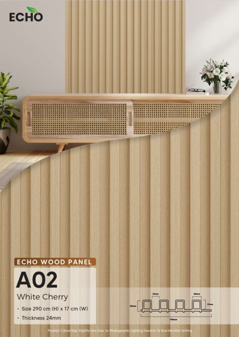 Promo Pvc Wood Panel Motif Kayu Salur Minimalis / Wall Panel Kayu Echo ...