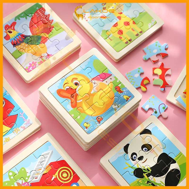 Jual Mainan Edukasi Wooden Puzzle / Puzzle Kayu Jigsaw / Mainan Puzzle ...