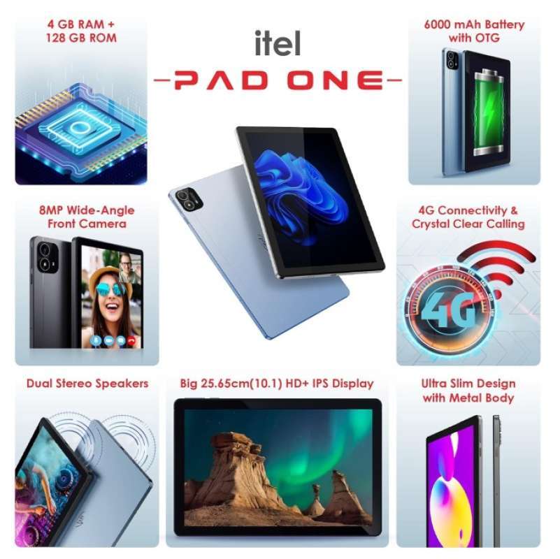 Jual Itel Pad One - Light Blue Di Seller Jikalaku - Blibli Jikalaku ...
