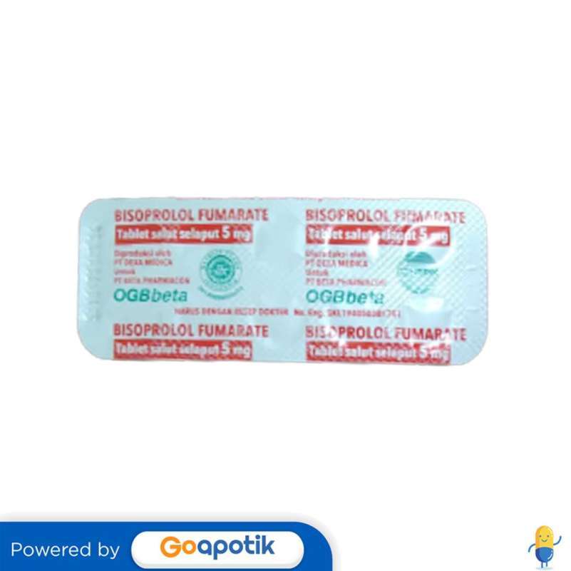 Jual BISOPROLOL FUMARATE OGB BETA 5 MG STRIP 10 TABLET di Seller Apotek ...