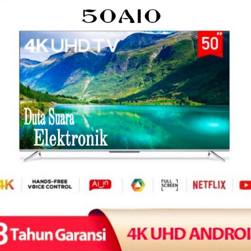 Promo Led Tv Tcl 50 Inch 50A10 Android Smart Tv 4K Uhd Resmi 3 Tahun Diskon 2% di Seller SN ...