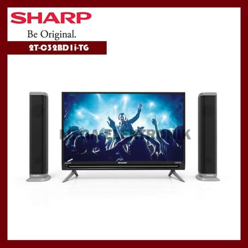 Promo Sharp 2t-c32bd1i-tg Led Tv 32 Inch Dilengkapi Tower Speakers ...