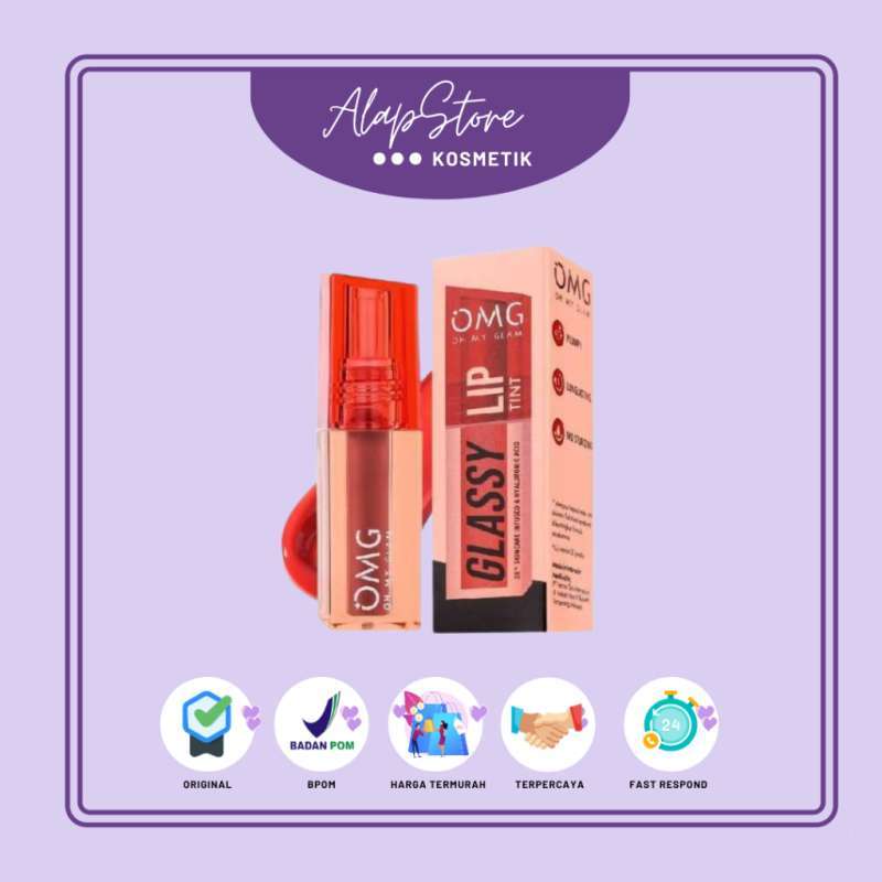 Promo Omg Glassy Lip Tint Terbaru - Lip Tint Warna Intense Tahan 12 Jam ...