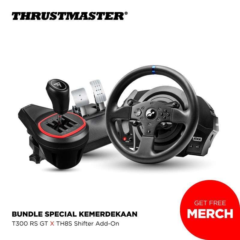 Jual THRUSTMASTER BUNDLE T300 RS GT EDITION + TH8S H PATTERN SHIFTER di ...