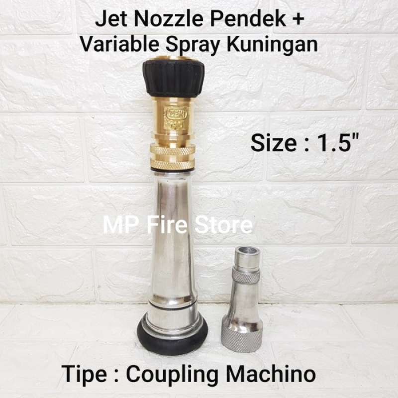 Jual Fire Jet Nozzle Pemadam Pendek 1.5 Machino + Variable Spray ...