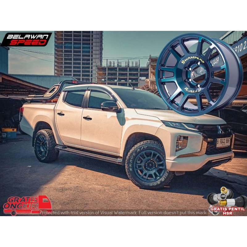 Promo PELEK MOBIL OFFROAD VELG MODIFIKASI RING 18 HSR SWAMPER PCD 6X139 ...