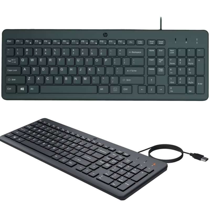 Jual Keyboard Hp Usb 150 Wired Keyboard Pc Komputer Plug & Play Hp150 ...