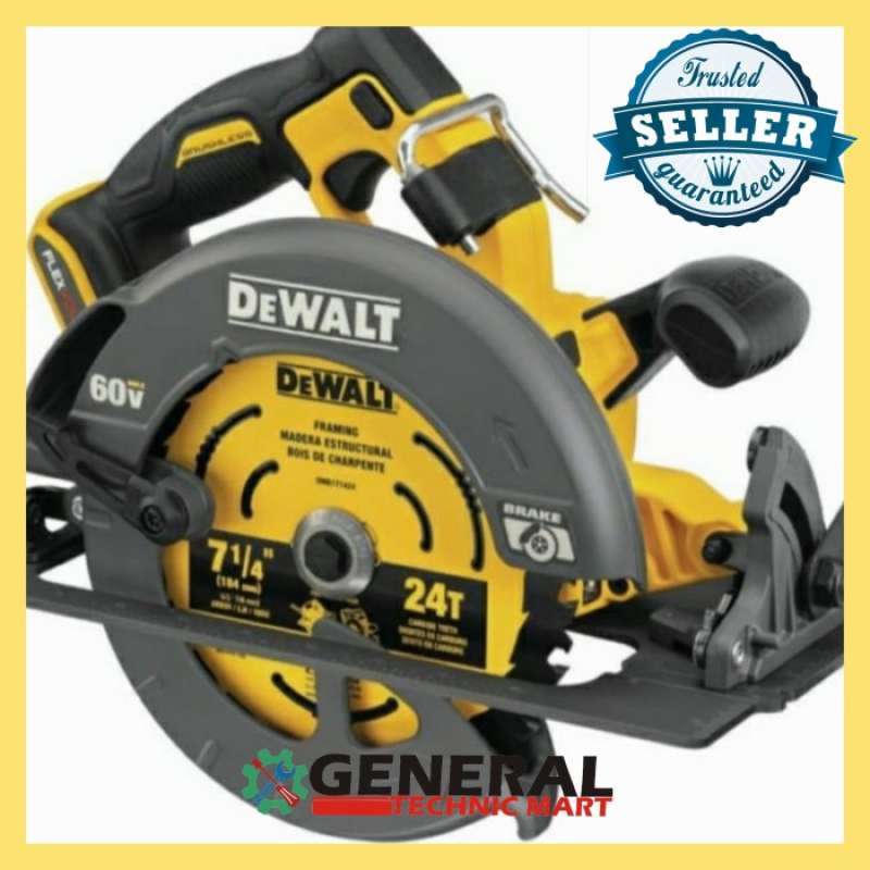 Jual Circular Saw Cordless Baterai DEWALT DCS578X2 60V 7inch Flexvolt ...