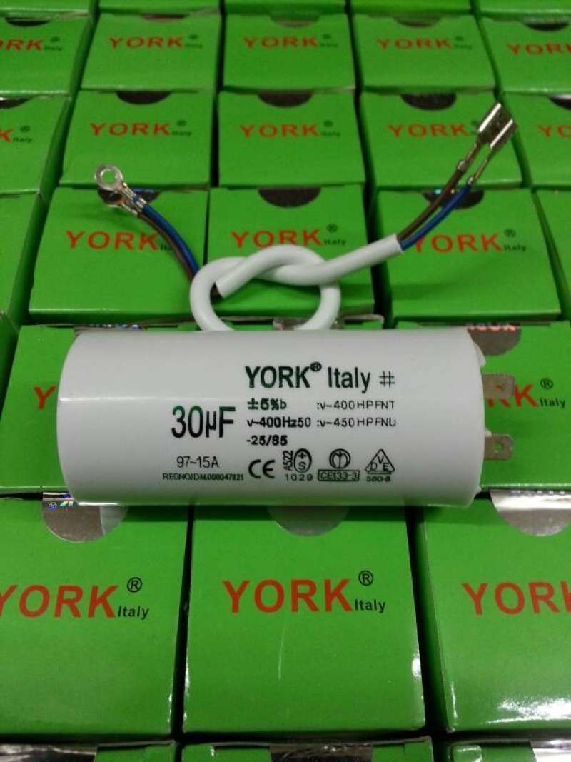 Promo YORK 30 UF - 450V KAPASITOR / CAPACITOR COLOK DAN KABEL ...
