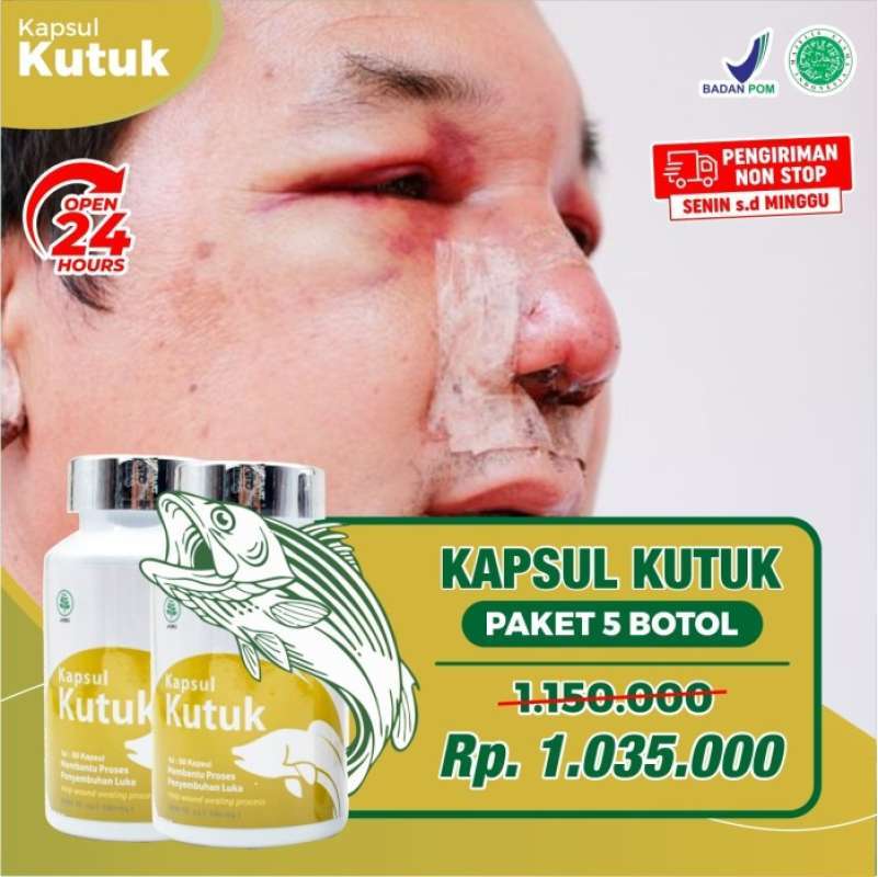 Promo Paket 5 Botol Kapsul Kutuk Premium - Obat Pasca Operasi Caesar ...